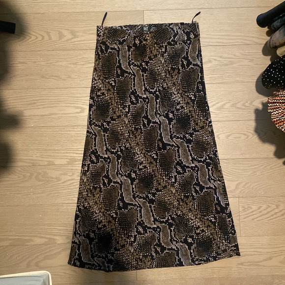 Zara | Skirts | Zara Python Midi Skirt | Poshmark